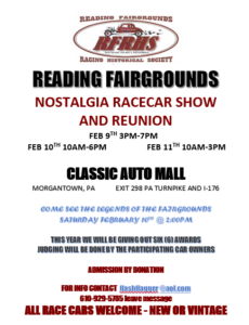 Reading Fairgrounds Nostalgia Racecar Show & Reunion Feb 9-11 – Eastern ...